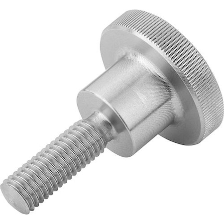 Kipp Knurled Thumb Screws in steel or stainless steel, DIN 464, inch K0140.A22X20 | Zoro